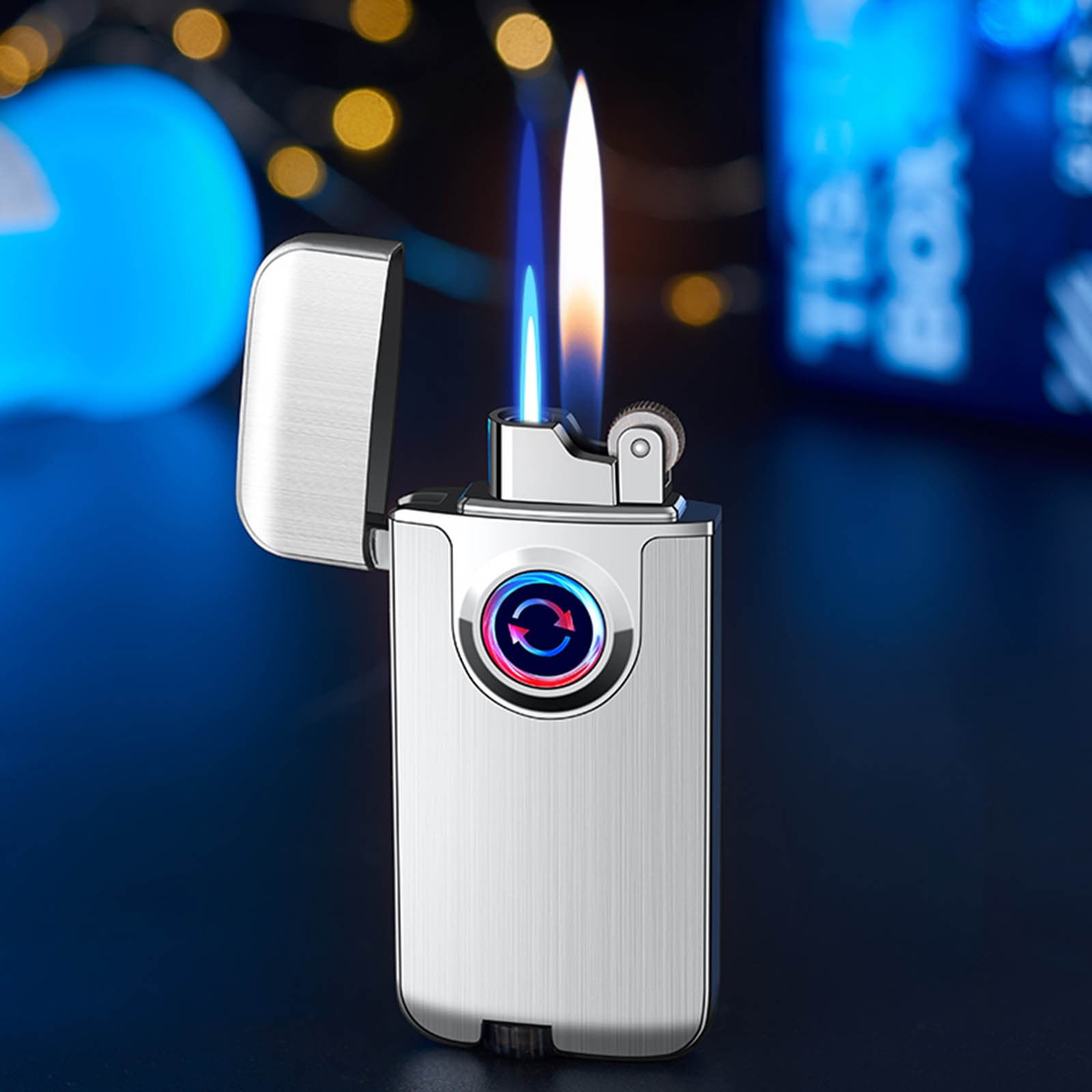 HDWUEN Cool Lighters for Men,Refillable Lighters Jet Flame Torch Butane ...