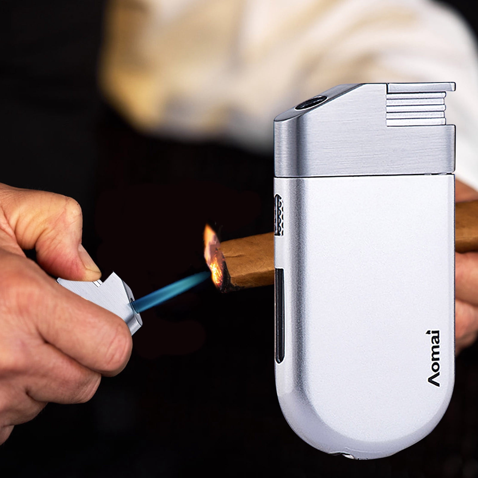 HDWUEN Portable Windproof Lighter,Cigarette Lighter Refillable Lighters ...