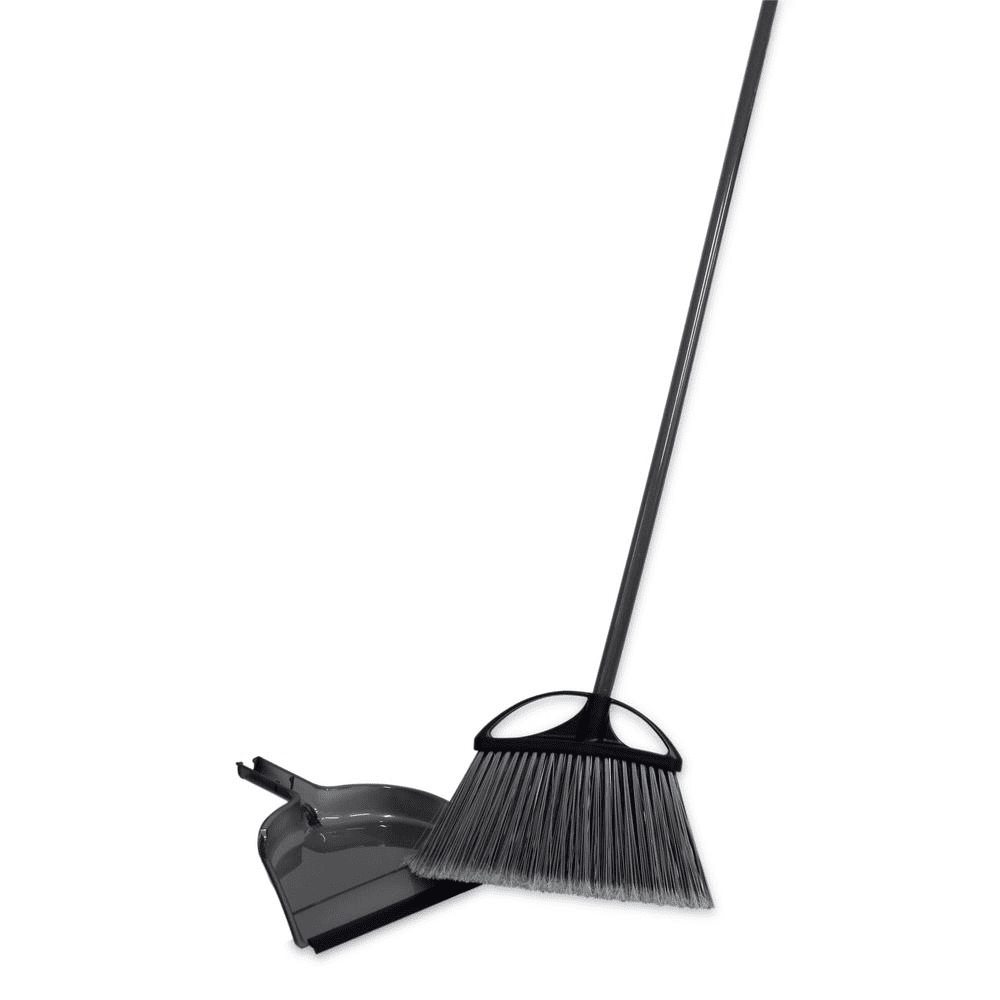 HDX 13 in. Extra Wide Angle Broom with Dustpan Model 2154 - Walmart.com