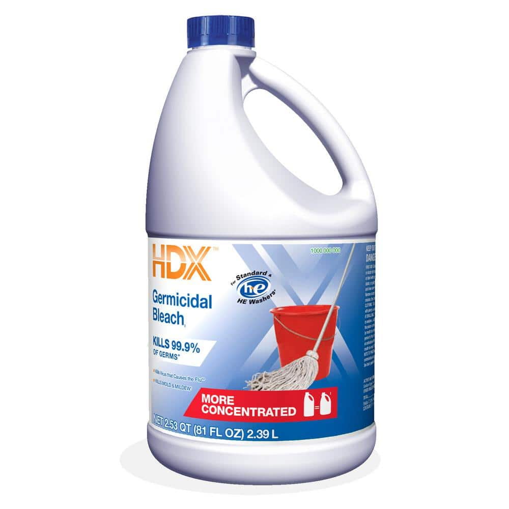 HDX 81 oz. Concentrated Germicidal Disinfecting Liquid Bleach Cleaner ...