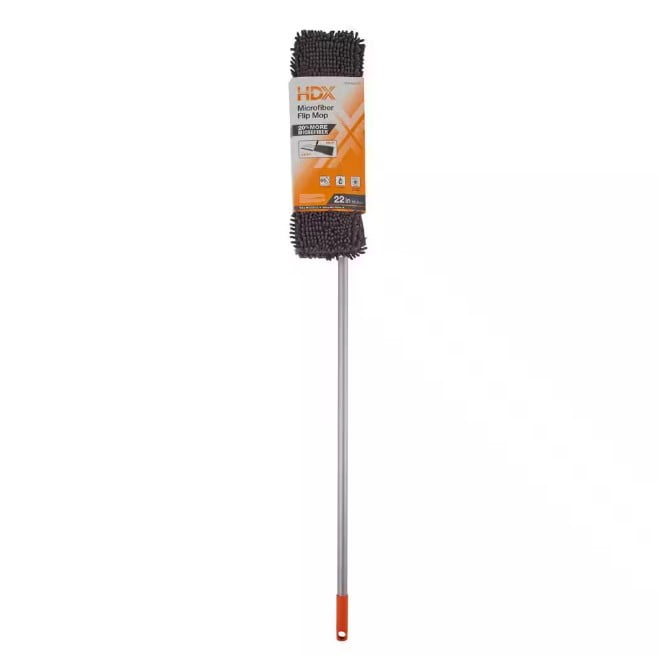 HDX Giant 22 in. Microfiber Wet-Dry Flip Mop with more Microfiber ...