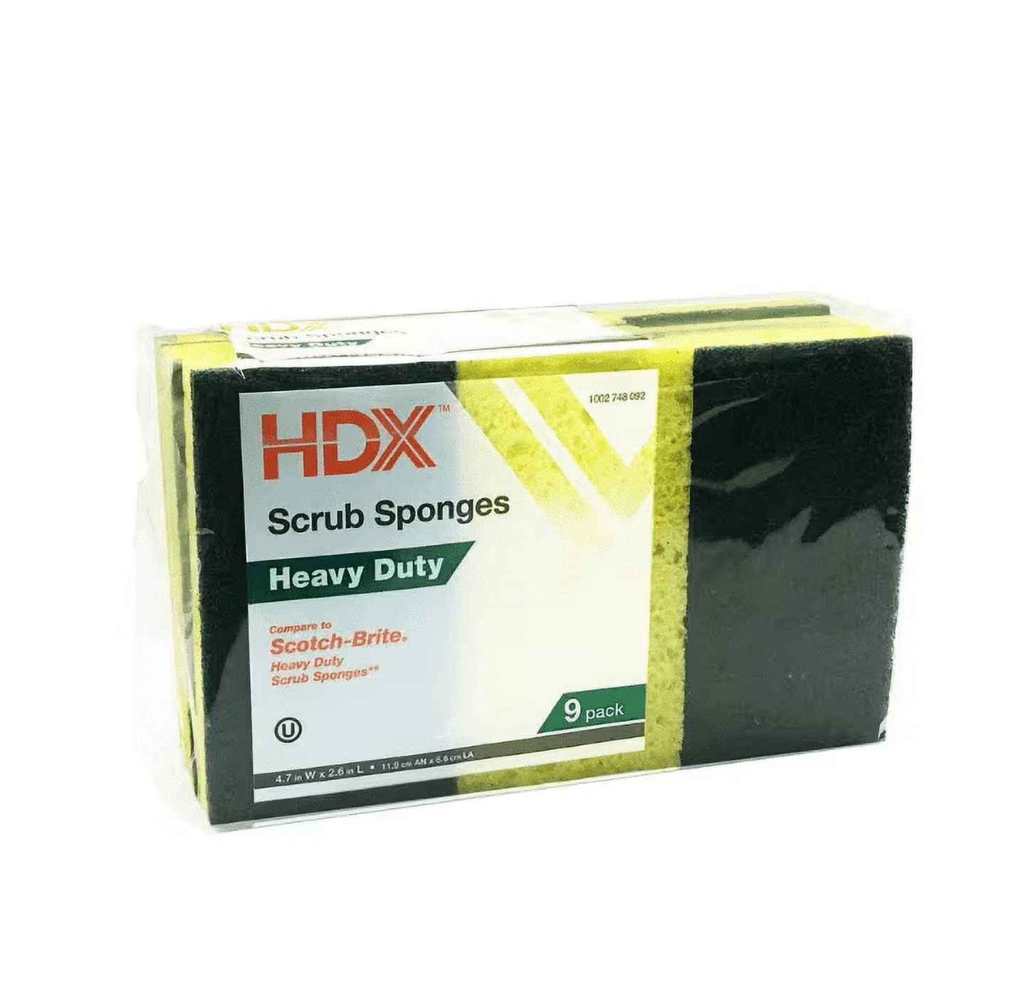 HDX Heavy-Duty Scrub Sponge (9-Sponges) - Walmart.com