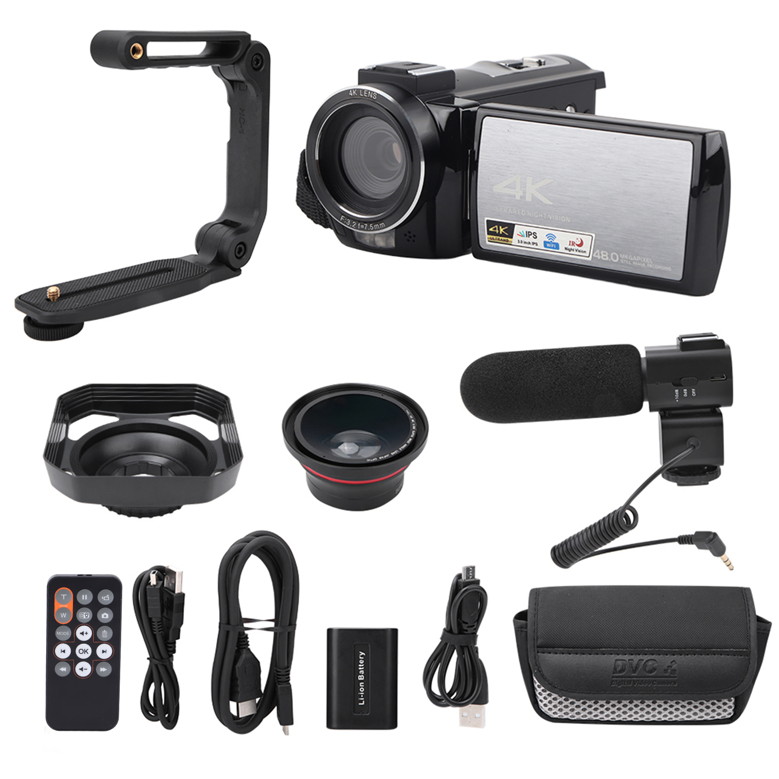 Hdr Ae8 4k Hd 16x Wifi Digital Video Camera 3 0inch Touch Screen Night
