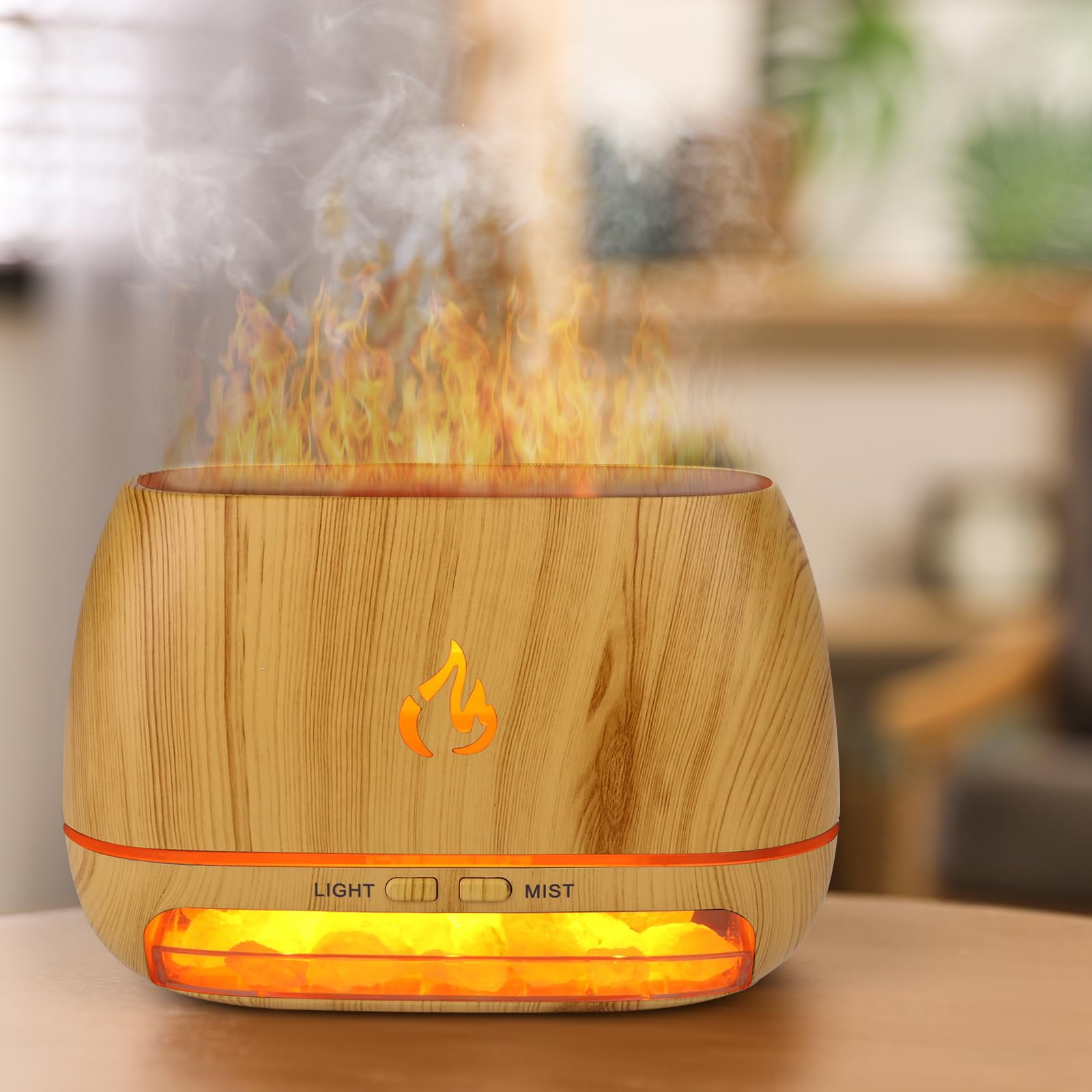 3-in-1 Himalayan Salt Rock Scent Diffuser, Ultrasonic Essential Oil ...