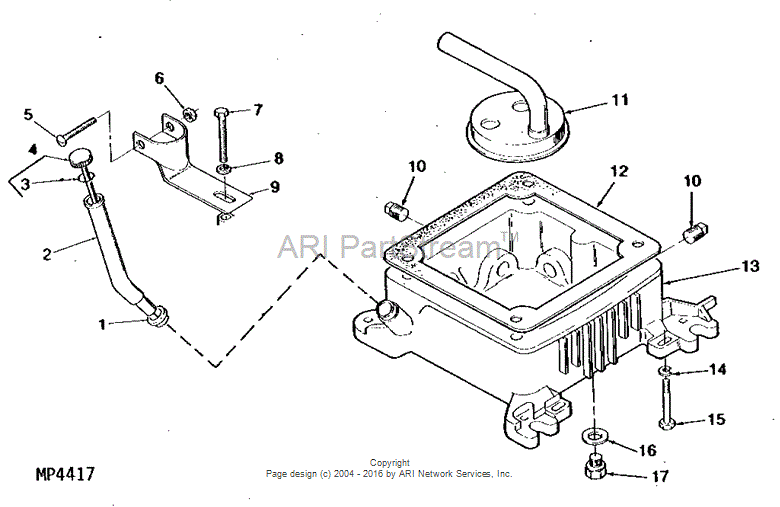 HE123-1863 BRACKET fits JOHN DEERE (New OEM) - Walmart.com