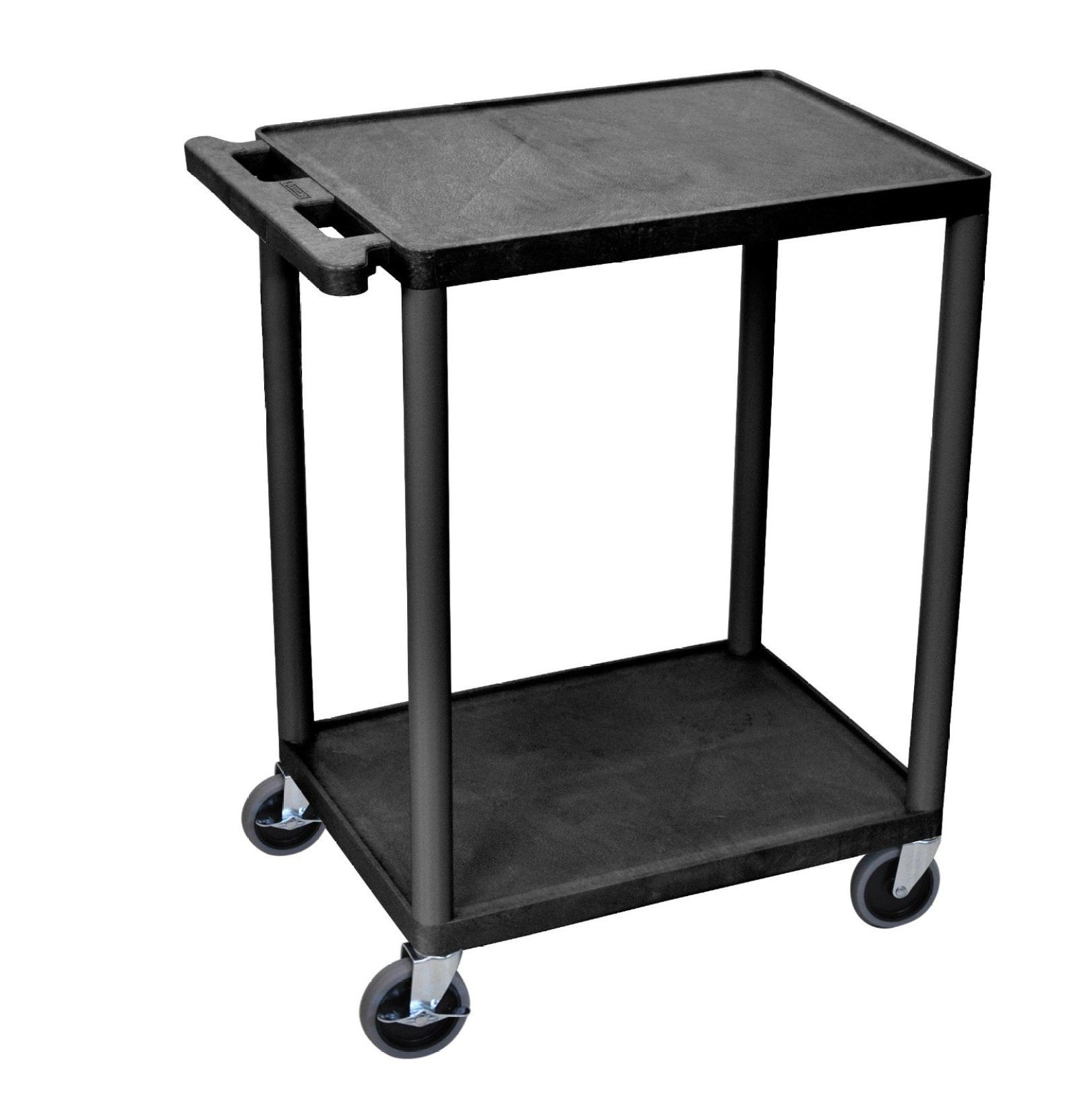 HE32-B Utility Cart - Two Shelves Structural Foam Plastic, Multipurpose ...
