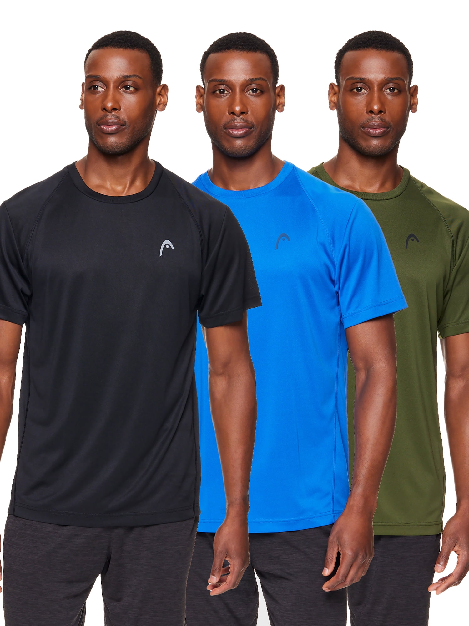 HEAD Men's Tennis & Pickleball Power House Crew Neck Short Sleeve Tee ...