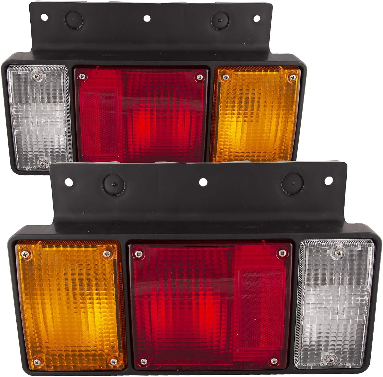 HEADLIGHTSDEPOT Black Housing Incandescent Tail Light Compatible with ...