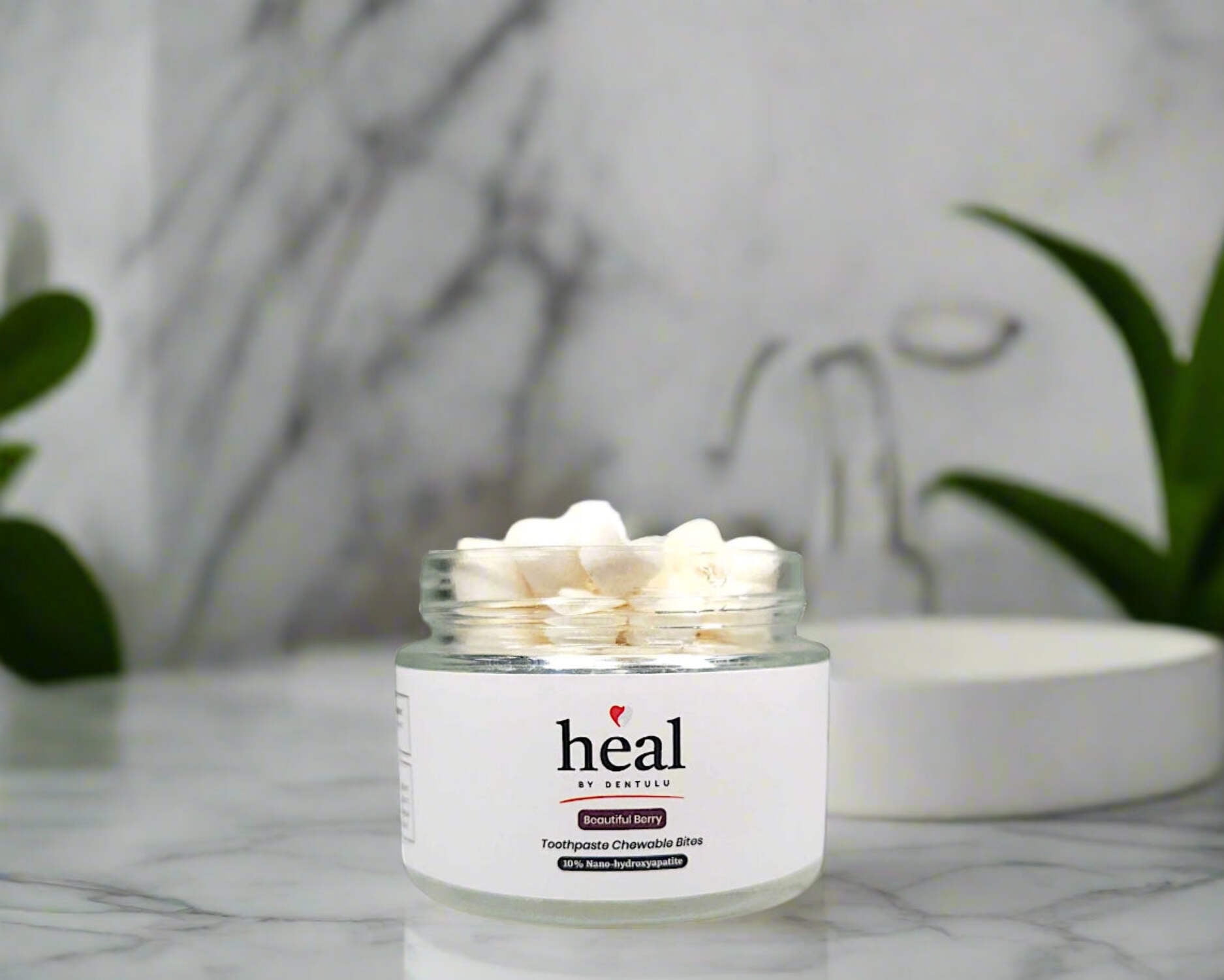 HEAL- Travel-Size Toothpaste Chewable Bites- Beautiful Berry - Walmart.com