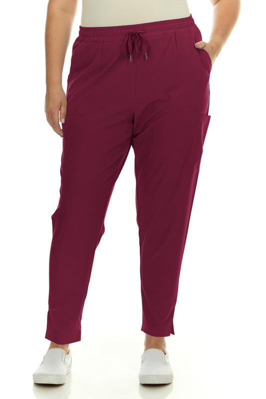 HEAL+WEAR Plus Size Women’s Clinical Scrub Pants with Elastic Waistband ...