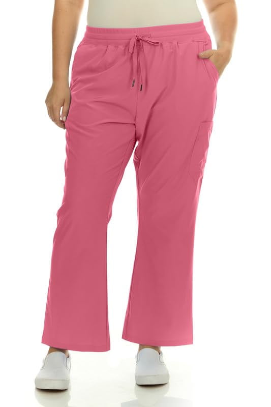 HEAL+WEAR Plus Size Women’s Clinical Scrub Pants with Elastic Waistband ...
