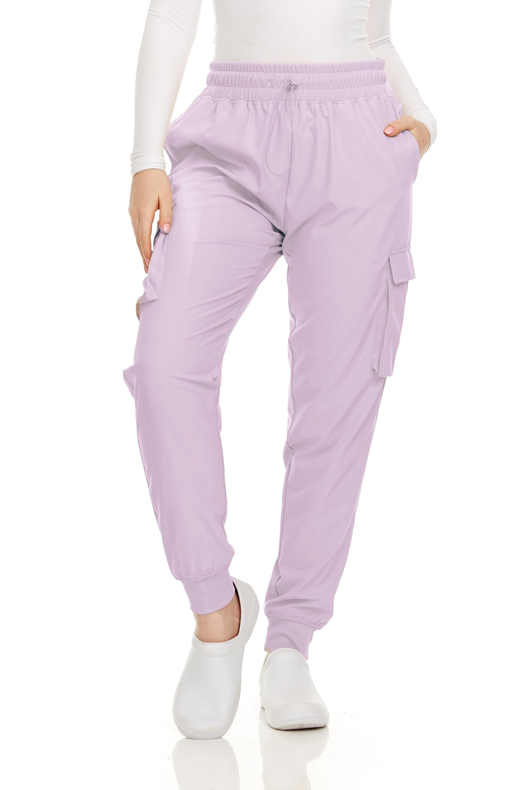 HEAL+WEAR Women's Cargo Scrub Jogger Pants 4-Way Stretch,Workwear for ...