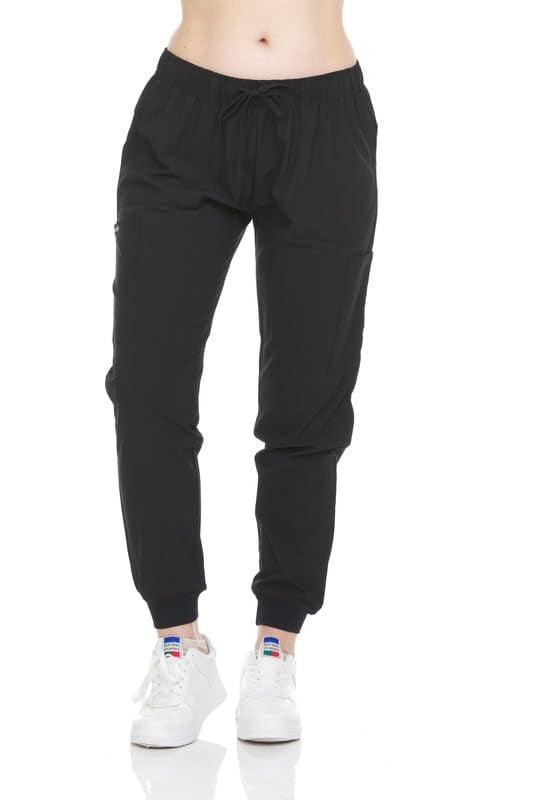 HEAL+WEAR Women's Jogger Scrub Pants High Stretch Breathable,Fabric ...