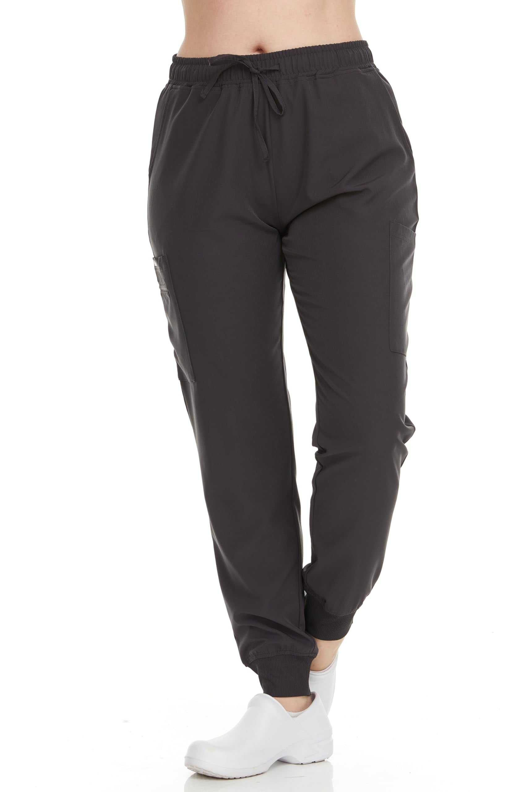 HEAL+WEAR Women's Jogger Scrub Pants Stretchy,Lightweight Medical Cargo ...