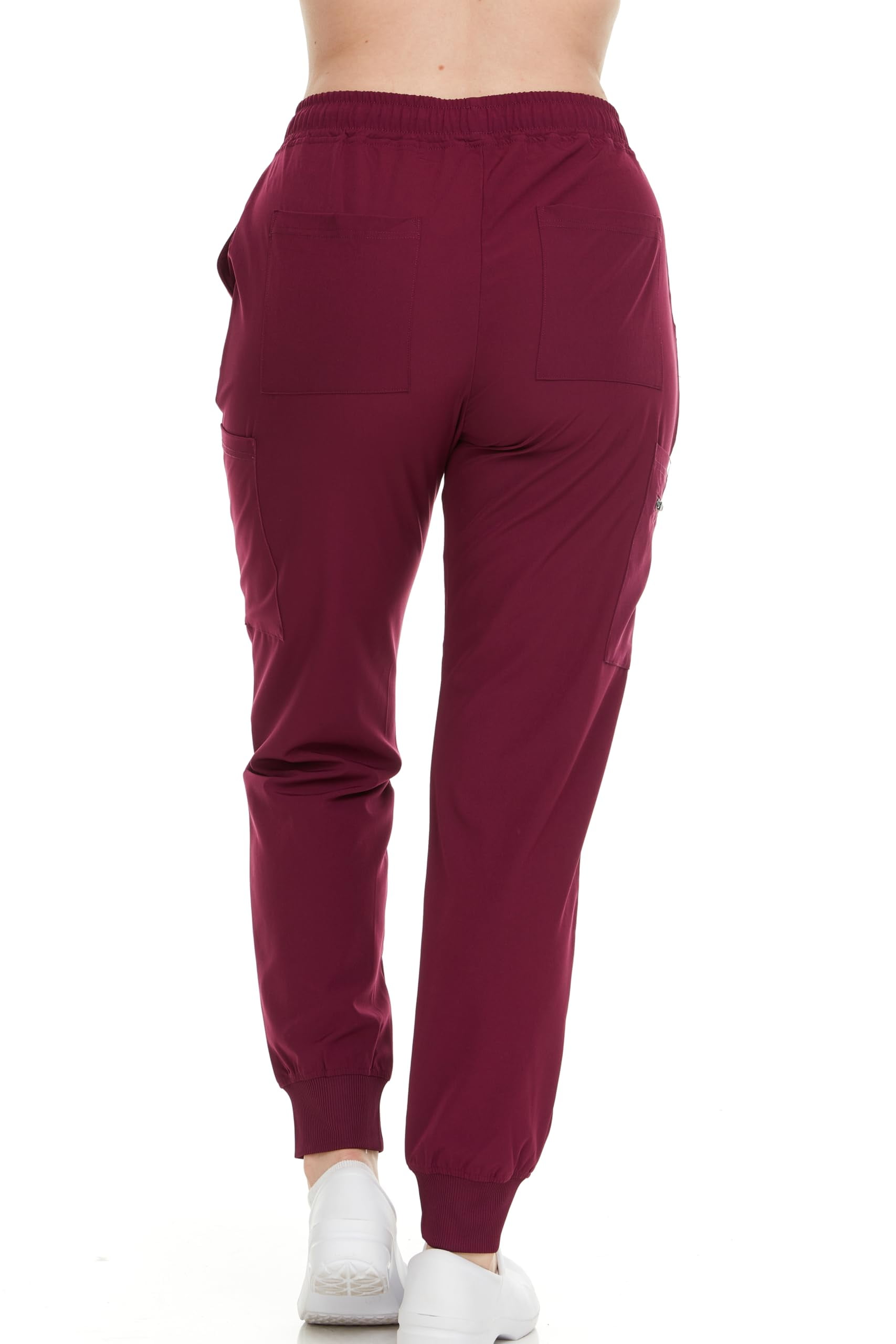 HEAL+WEAR Women's Jogger Scrub Pants Stretchy,Lightweight Medical Cargo ...