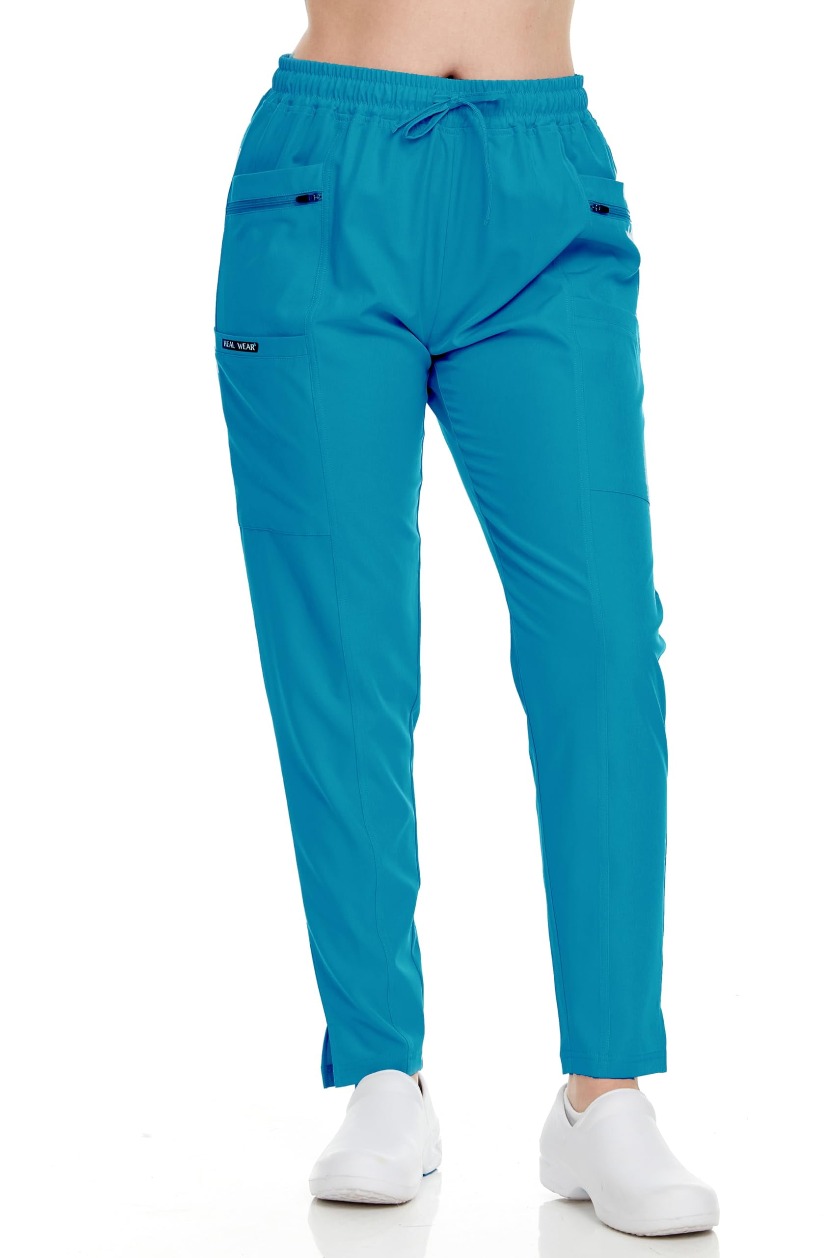 HEAL+WEAR Women's Medical Scrub Pants with Multiple Functional Zipper ...