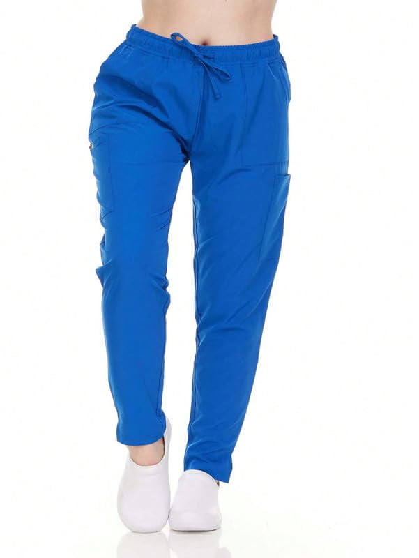HEAL+WEAR Women's Tapered Scrub Pants 4-Way Stretch Medical Bottoms ...