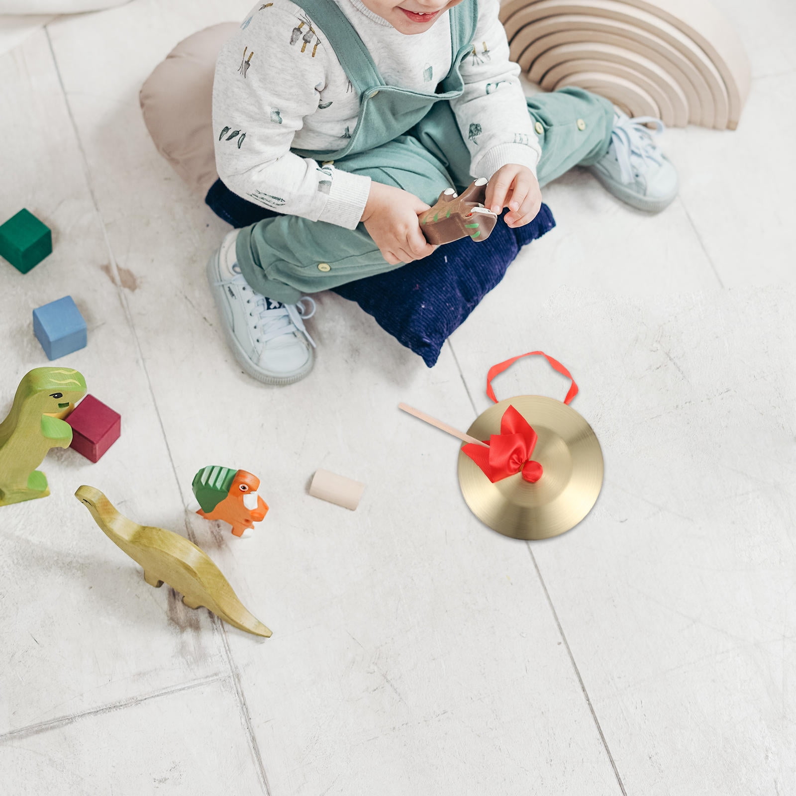 HEALEEP 1 Set Chinese Gong Hand Gong Kids Copper Gong Musical Toy for ...