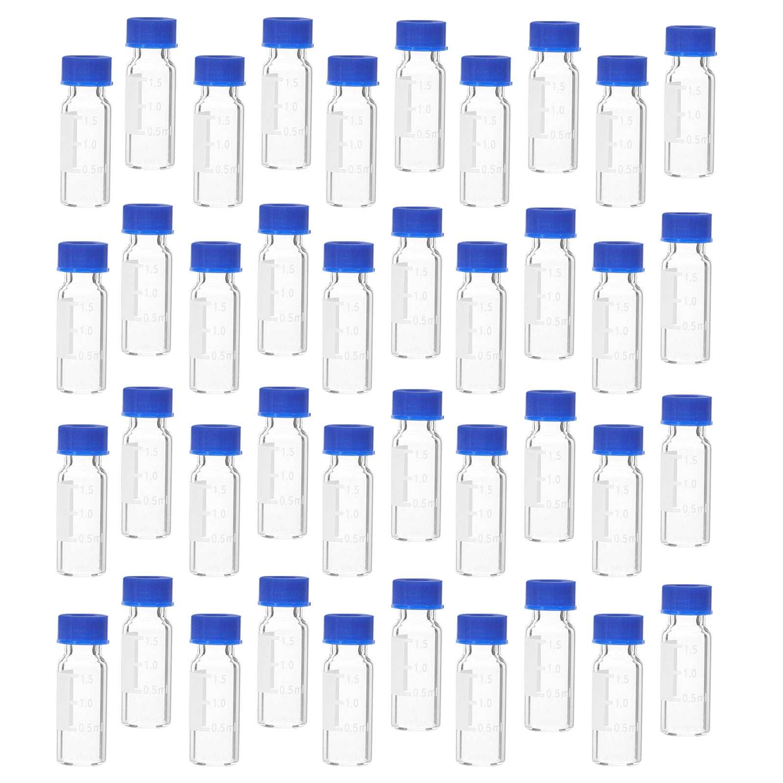 HEALEEP 100 Pcs Glass Vials Tiny Glass Jars Sampling Vials Small Glass ...