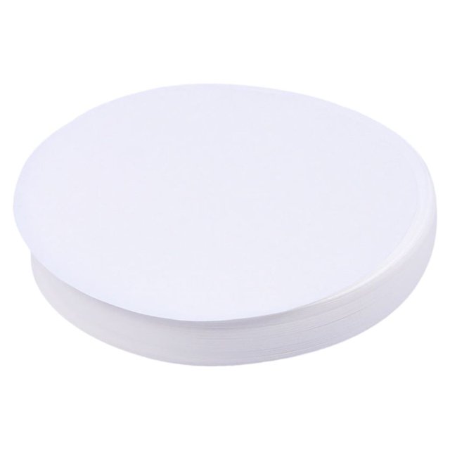 HEALEEP 100 Pcs White Paper Pulp Lab Filter Paper for Laboratory ...