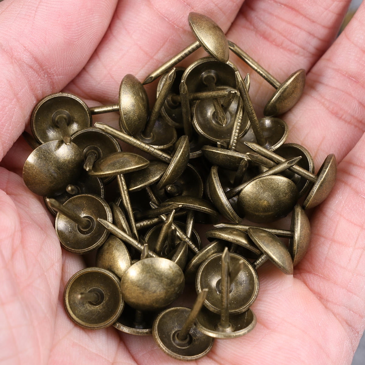 HEALEEP 100Pack Vintage Design Round Tacks Iron Decorative Furniture ...