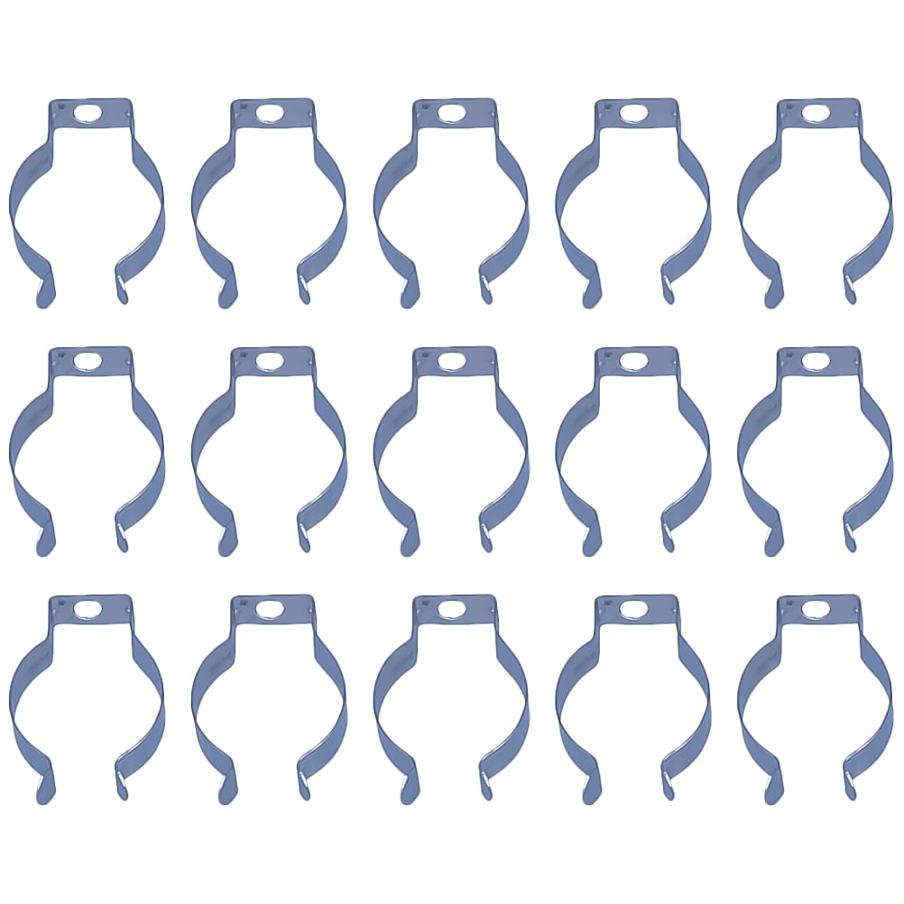 HEALEEP 100Pcs Lamp End Support Clips U Clips Holder Manganese Steel ...