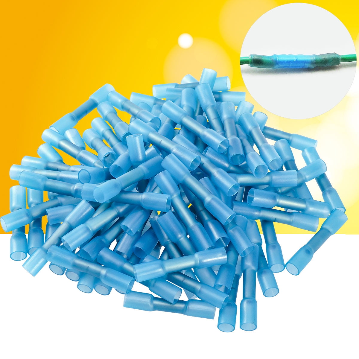 HEALEEP 100Set Electrical Crimp Terminals Water Proof Wire Connectors ...