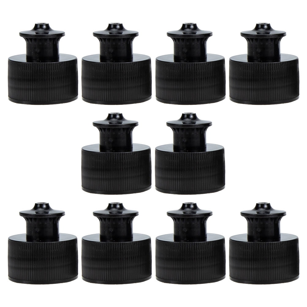 HEALEEP 10Pcs Black Round Leak-Proof Push Pull Water Caps For Men And ...