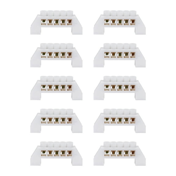 HEALEEP 10Pcs Terminal Block For Electrical Distribution 2.55x2.36x0.39 ...