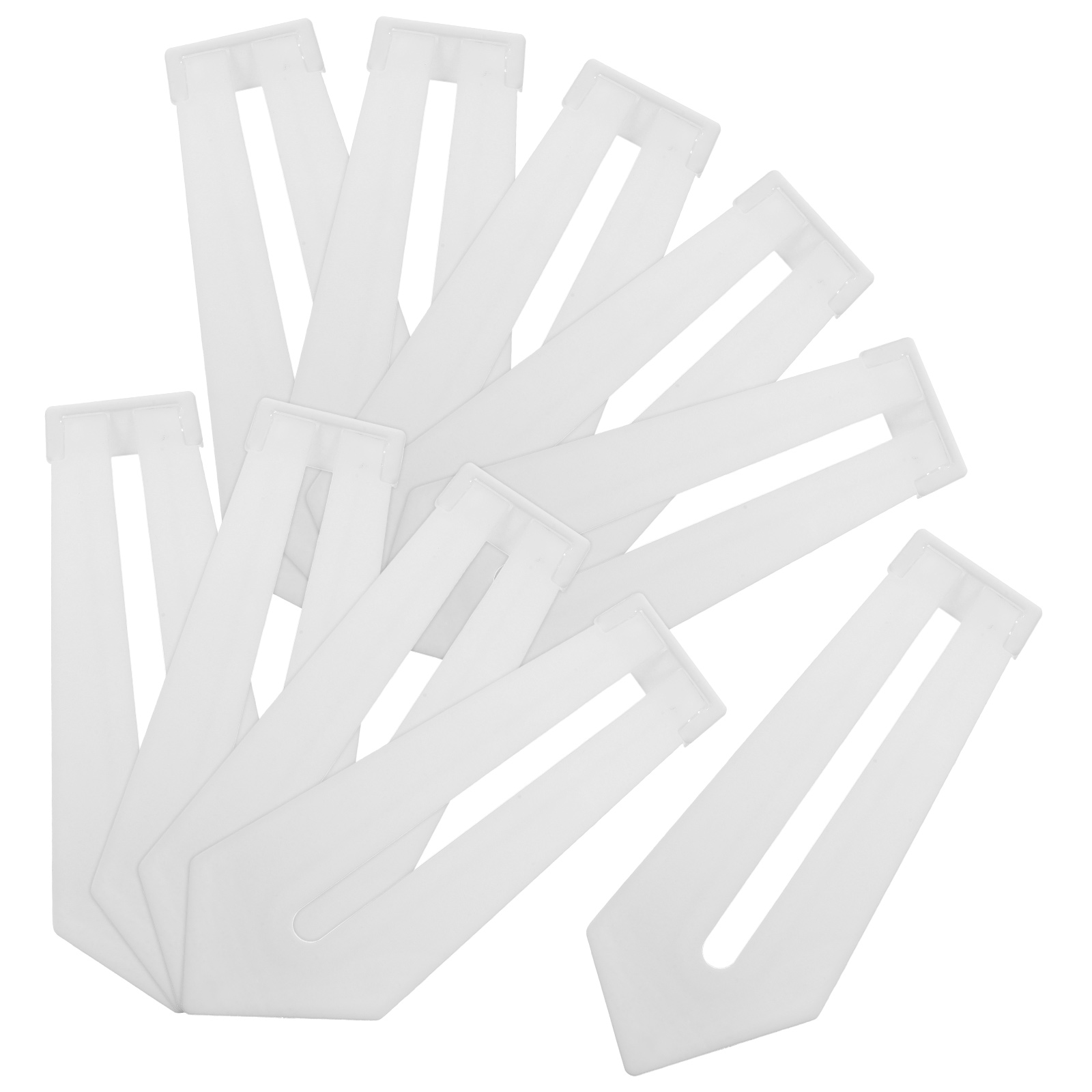 HEALEEP 10Pcs White Rectangular Plastic Photo Frame Supports for ...