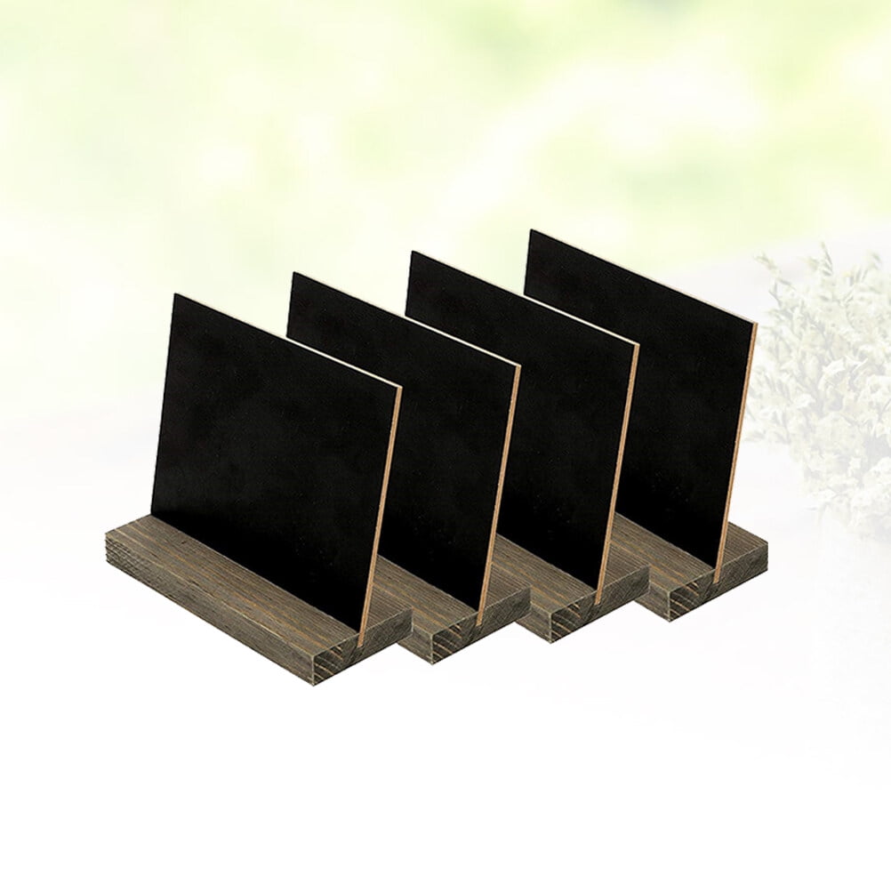 HEALEEP 10Pcs Wood Mini Chalkboard Sign Stand Up Chalk Board for Cafe ...