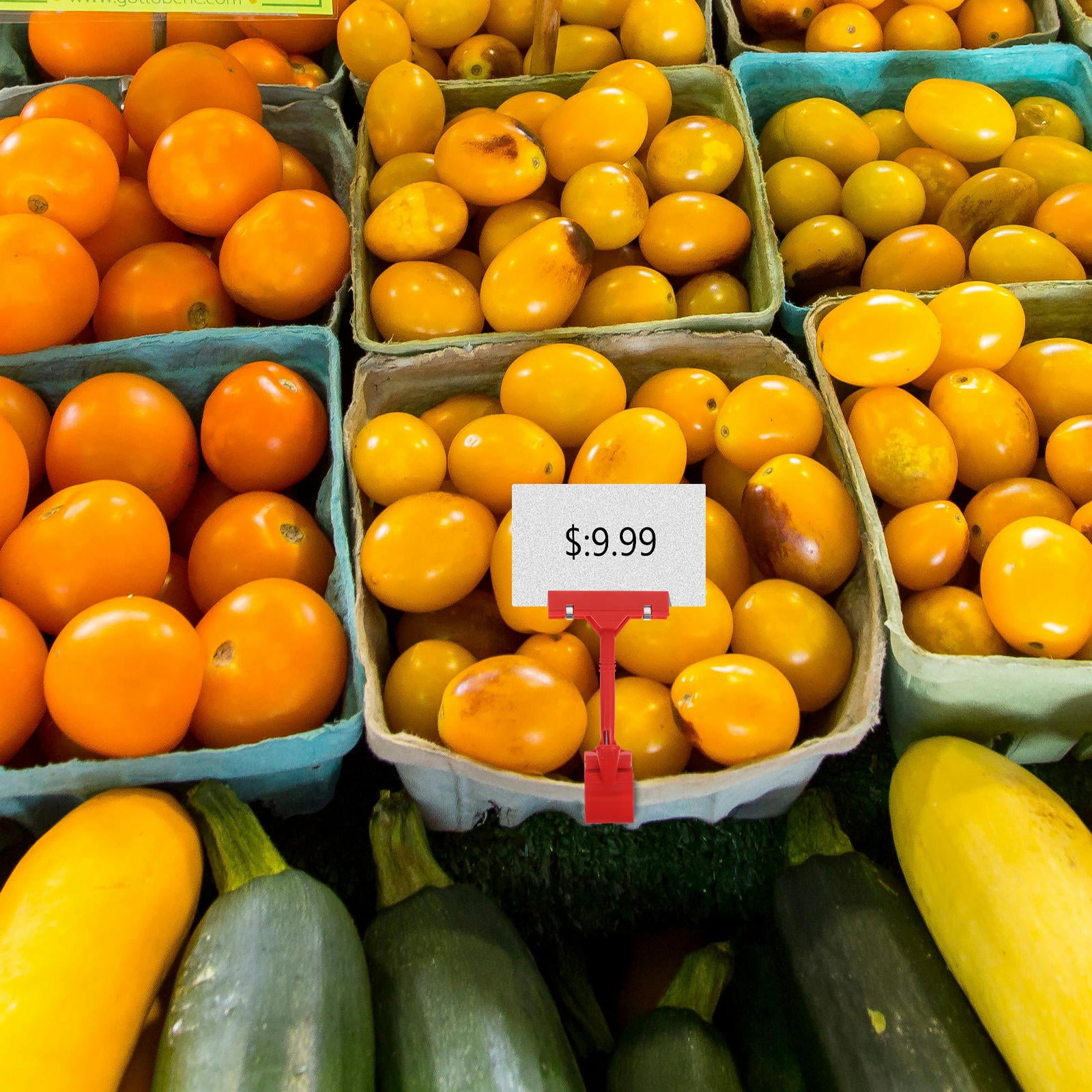 HEALEEP 10pcs Double Sided Sign Clips Sign Clamp Holders Display Signs ...