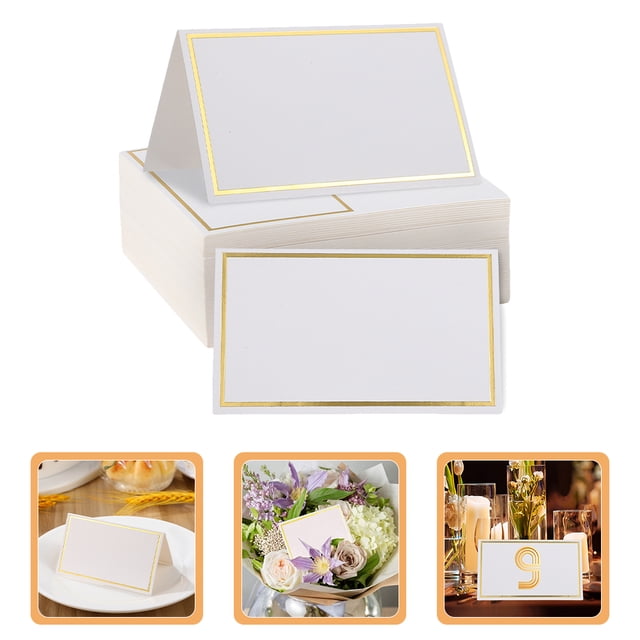 HEALEEP 120Pcs Table Seating Plan Cards Paper Information Display For ...