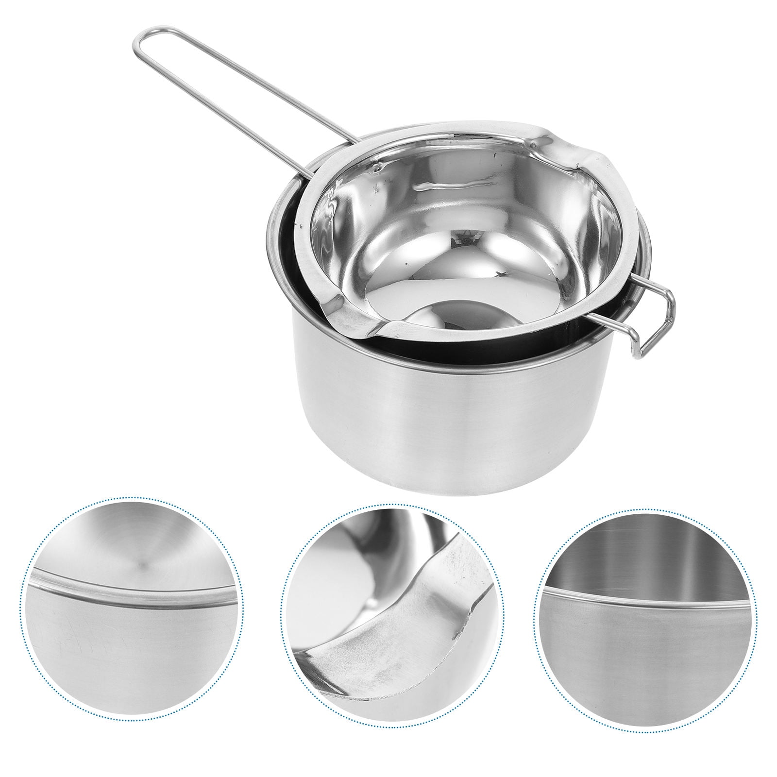 HEALEEP 14Pcs Double Boiler Pot Set Chocolate Melting Pot 11.0X6.3X2 ...