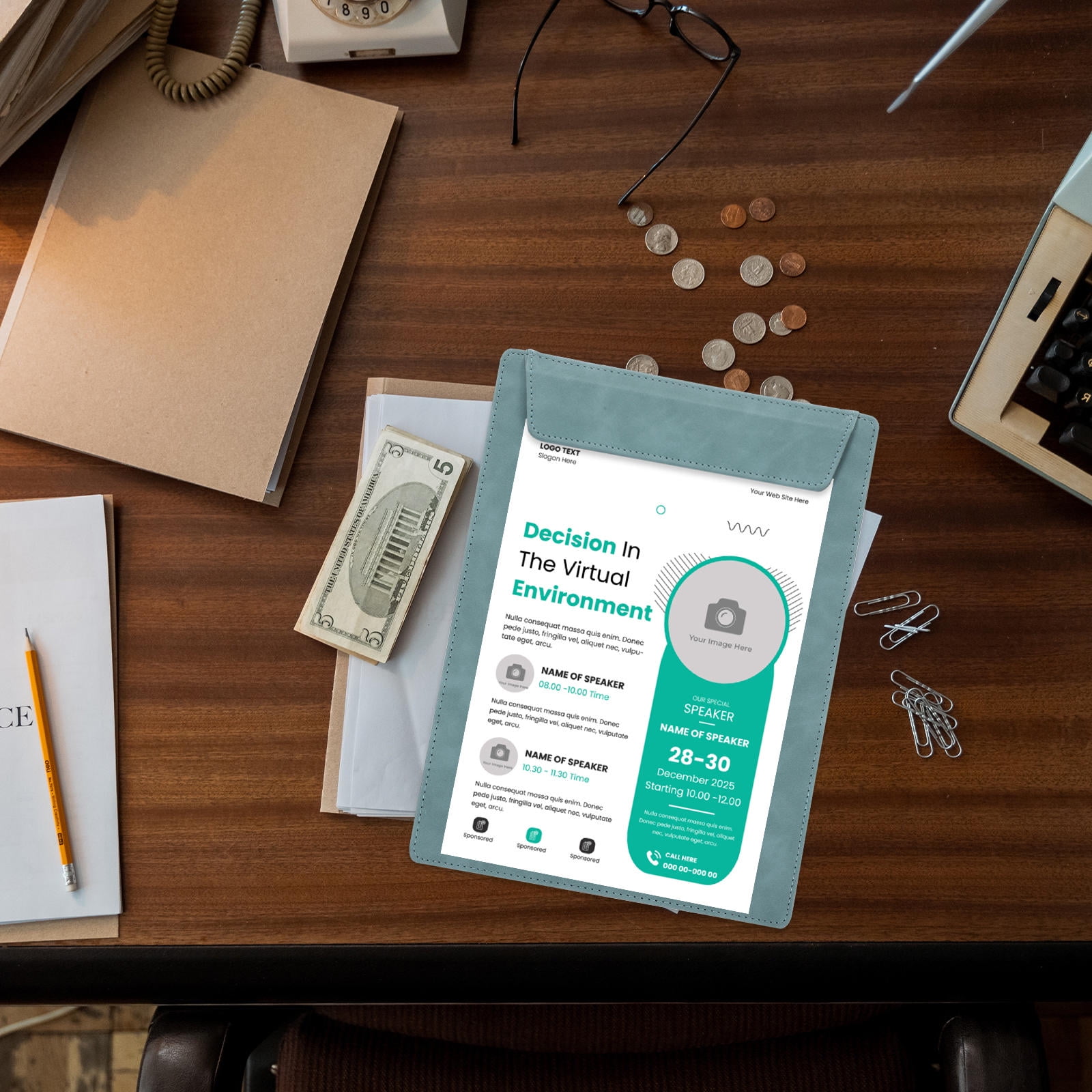 HEALEEP 1Pack Board For Data File Storage And Meeting Record Keeping ...
