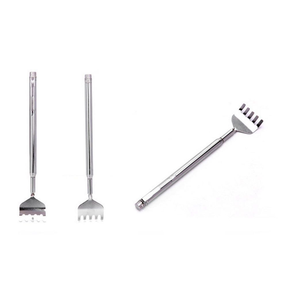 HEALEEP 1Pack Novelty Back Scratcher for Men Silver Stainless Steel ...