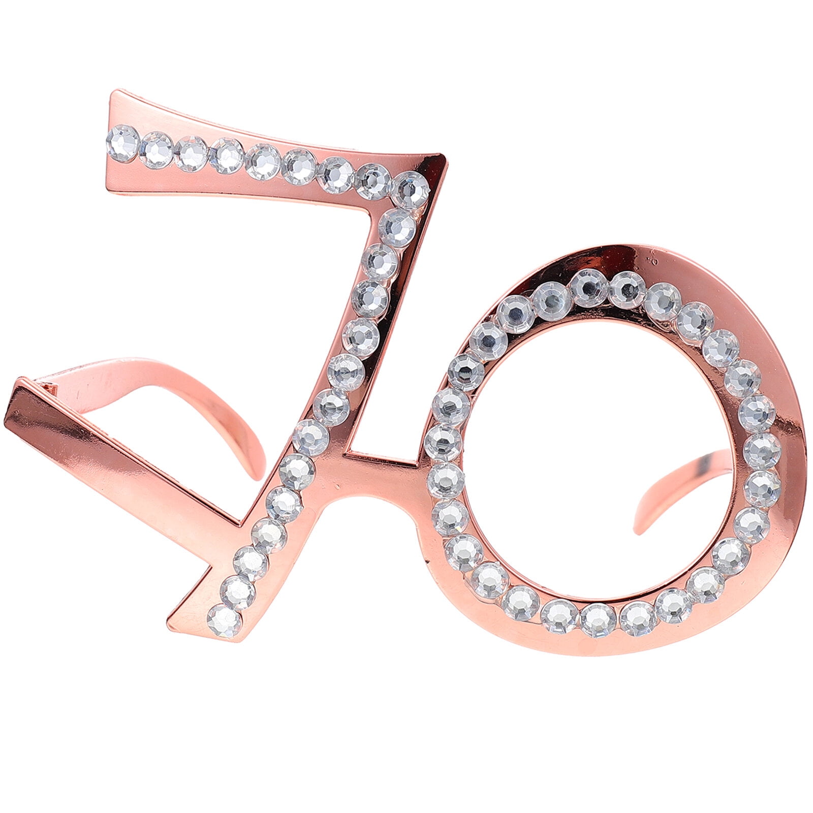 HEALEEP 1Pack Rose Gold Birthday Eyeglasses Digital Number Shape ...