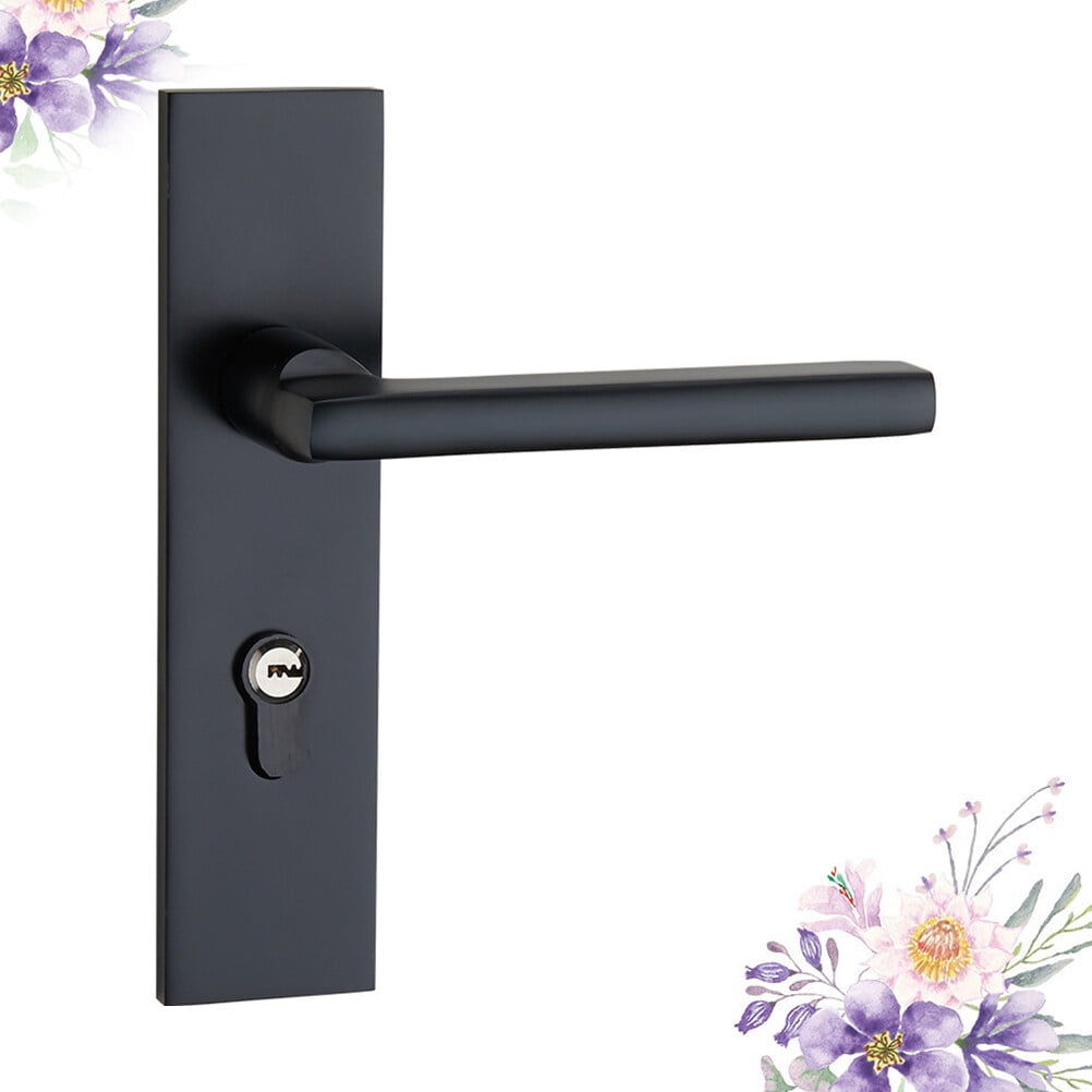 HEALEEP 1Pack Safe to Use Black Square Door Lock for Offices Door Latch ...