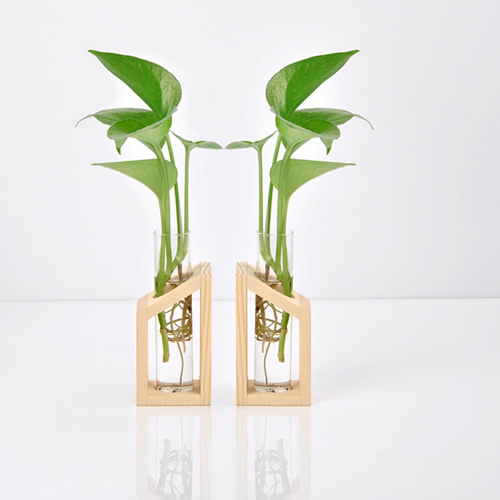 HEALEEP 1Pcs Cylindrical Bamboo Test Tube Flower Vase for Cute ...