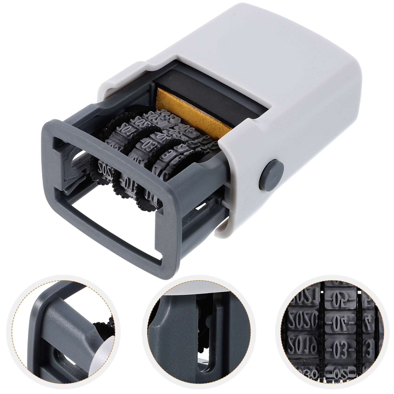 HEALEEP 1Pcs Multi Color Plastic Rectangular Self Inking Business ...