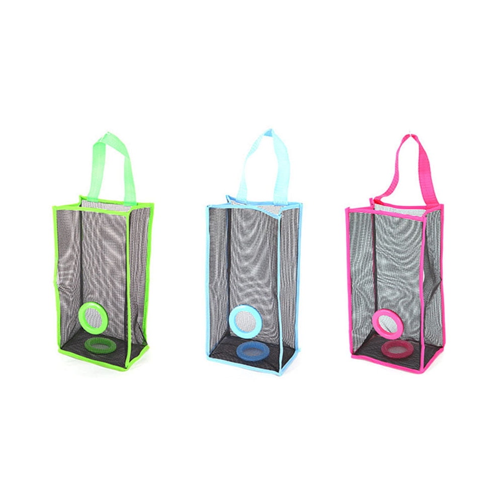 HEALEEP 1Pcs Recyclable Rosy Red PVC Mesh Bag for Kitchen Trash and ...