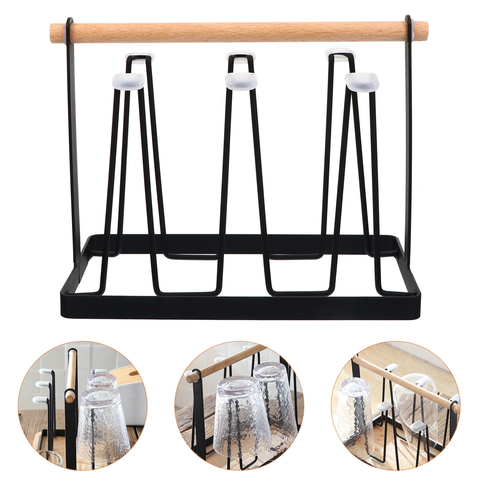 HEALEEP 1Set Cup Draining Rack U Shaped Cup Holder For Bottle Drying ...