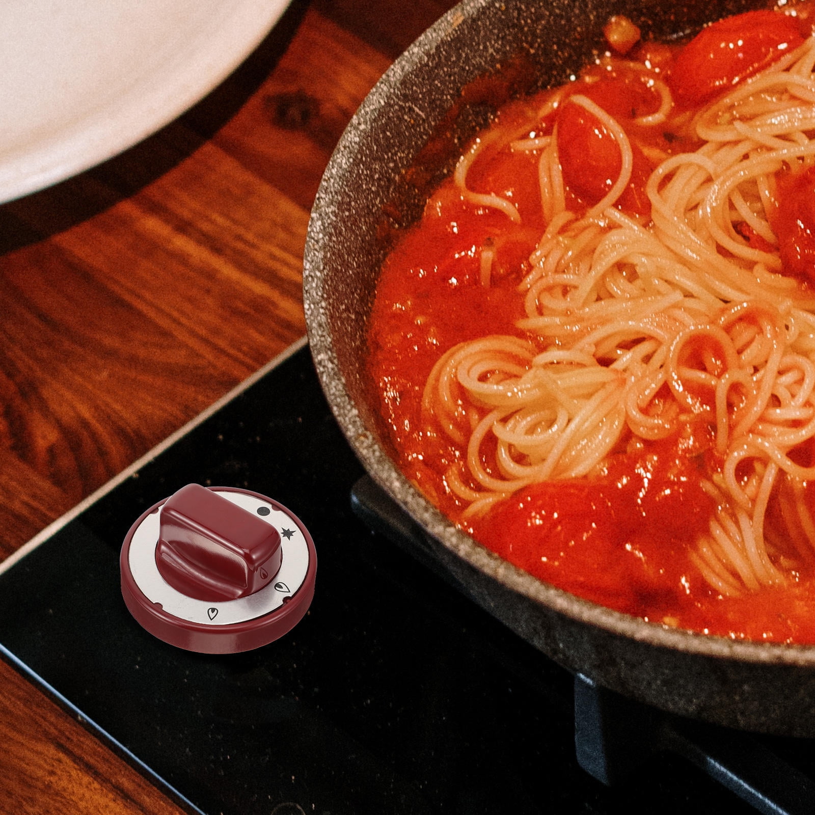 HEALEEP 1Set Red Design Stove Switch Knob Replacement for Kitchen Gas ...