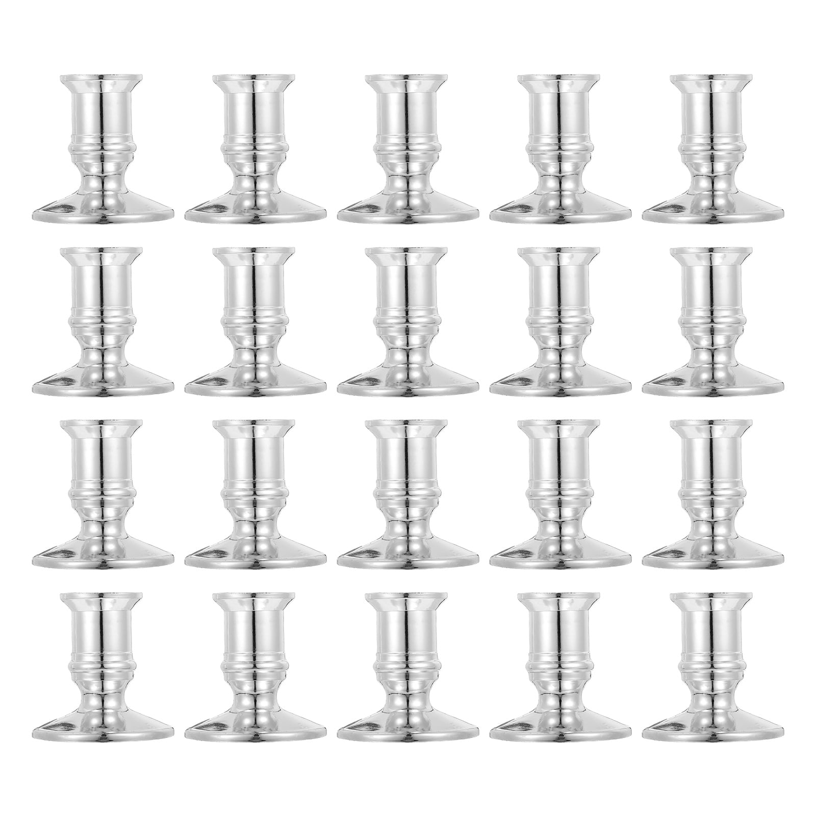 HEALEEP 20 Pcs Plastic Candle Holders for Candlesticks Bulk Retro ...