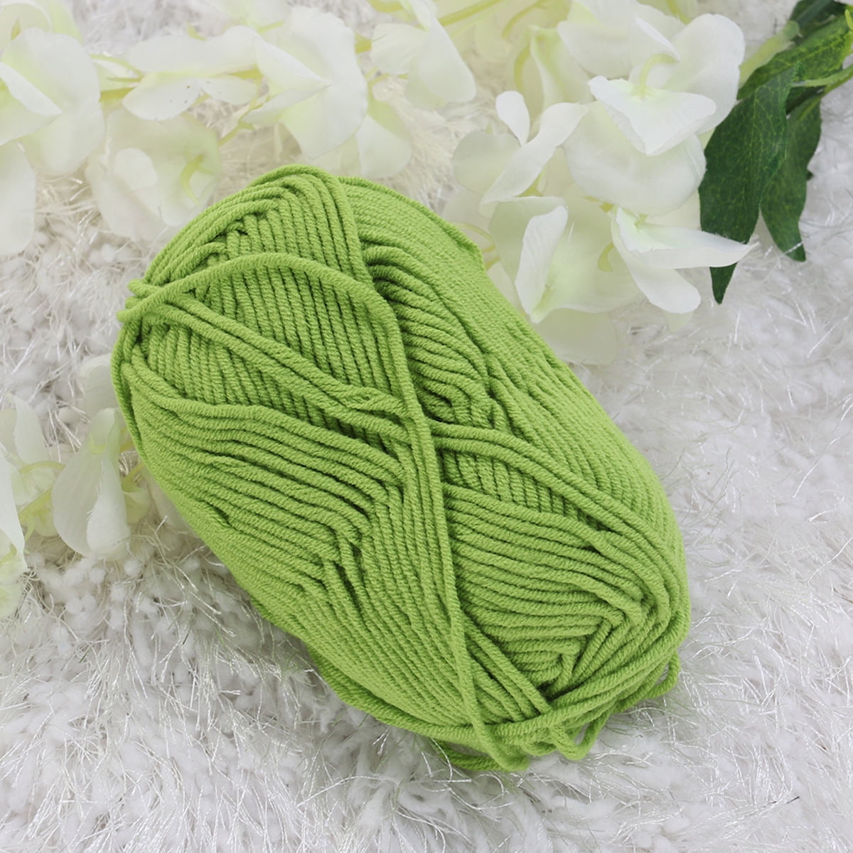 HEALEEP 28Set Knitted Yarn Milk Wool for Hats Men Green - Walmart.com