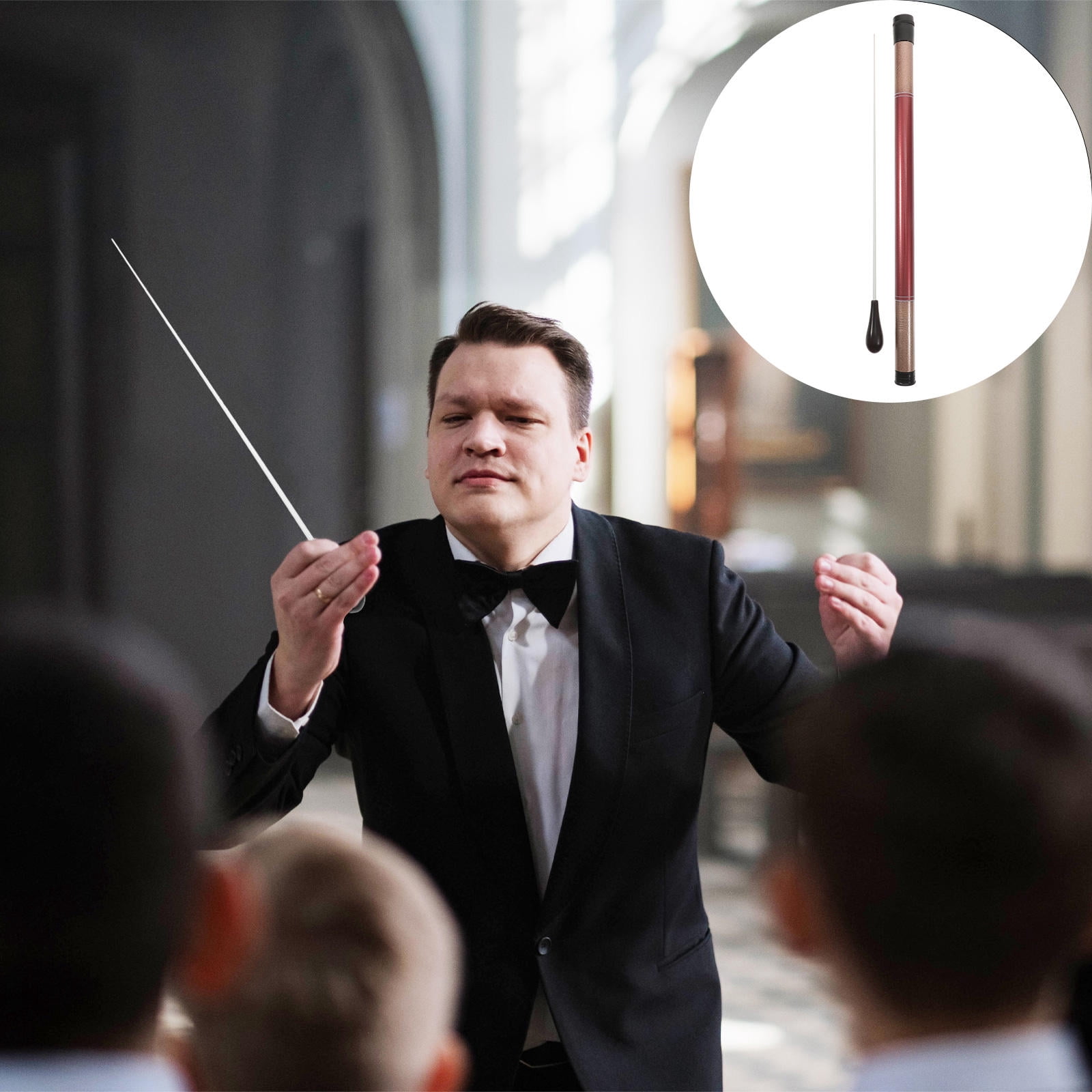 HEALEEP 2Pcs Brown Wood Conductor Stick for Music Conducting and ...