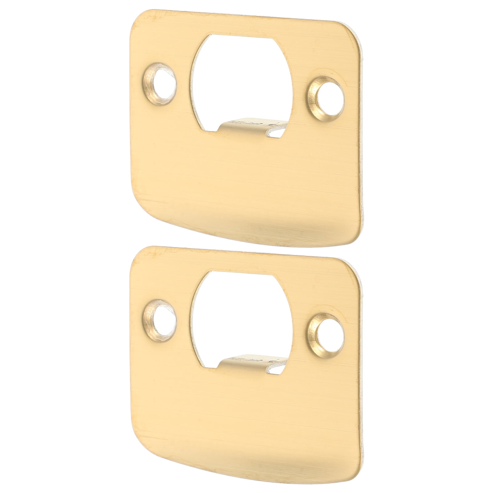 HEALEEP 2Pcs Golden D-shaped Stainless Steel Strike Plate for Wooden ...
