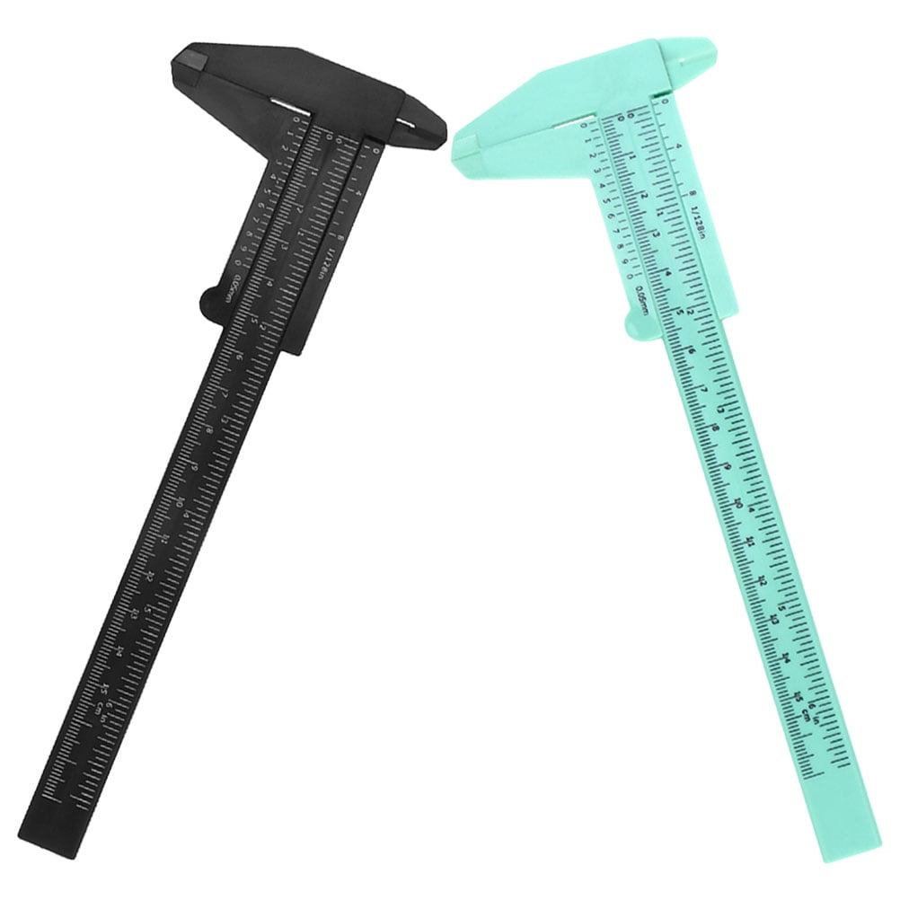 HEALEEP 2Pcs Machining Manual Sliding Caliper Plastic Measurement Tool ...