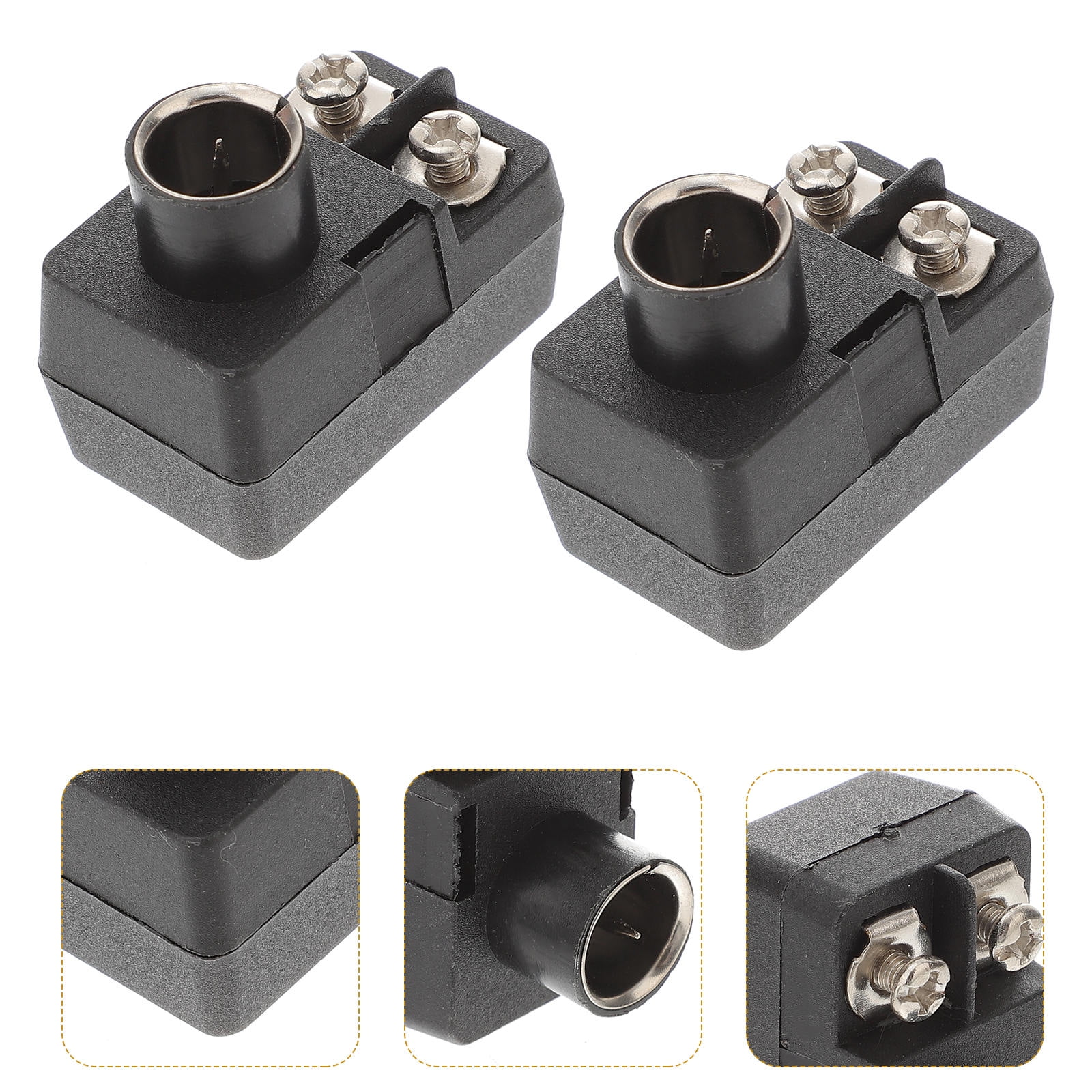 HEALEEP 2Pcs TV Signal Adapter Automotive Connectors with Weather ...