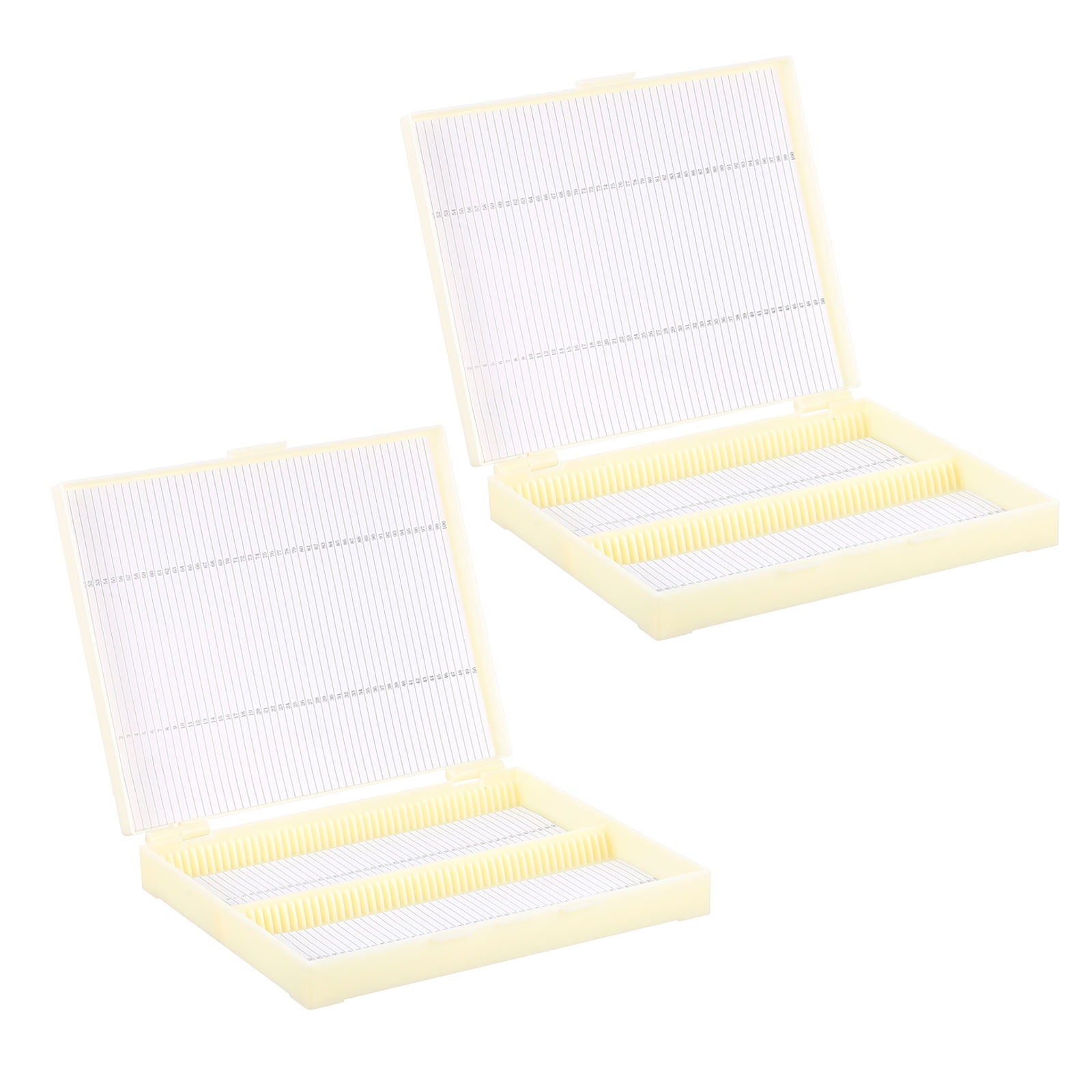 HEALEEP 2Set Microscope Slide Storage Containers for Microscopic ...